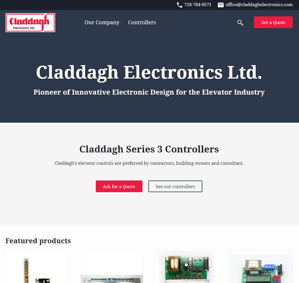 New website - Claddagh Electronics Ltd. - Claddagh Electronics Ltd.
